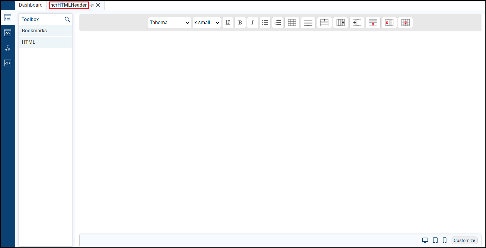 Create and Configure the HTML Header Correspondence Template